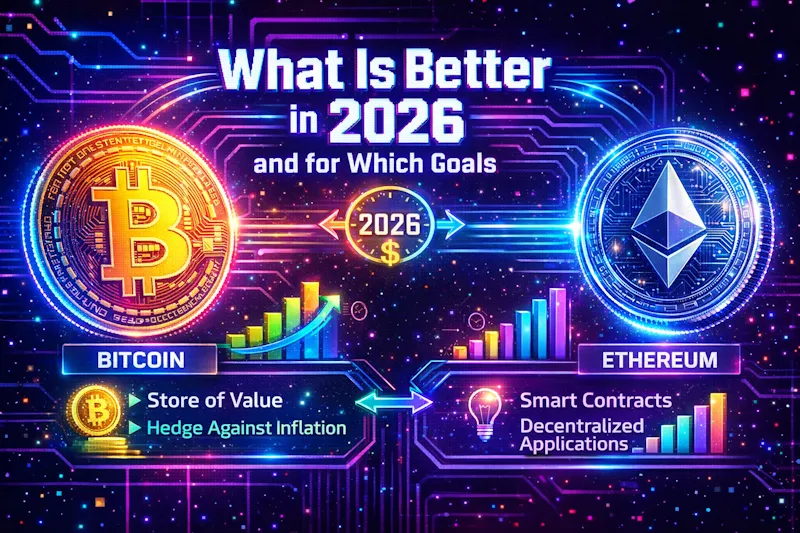 Ethereum vs Bitcoin what to choose in 2026