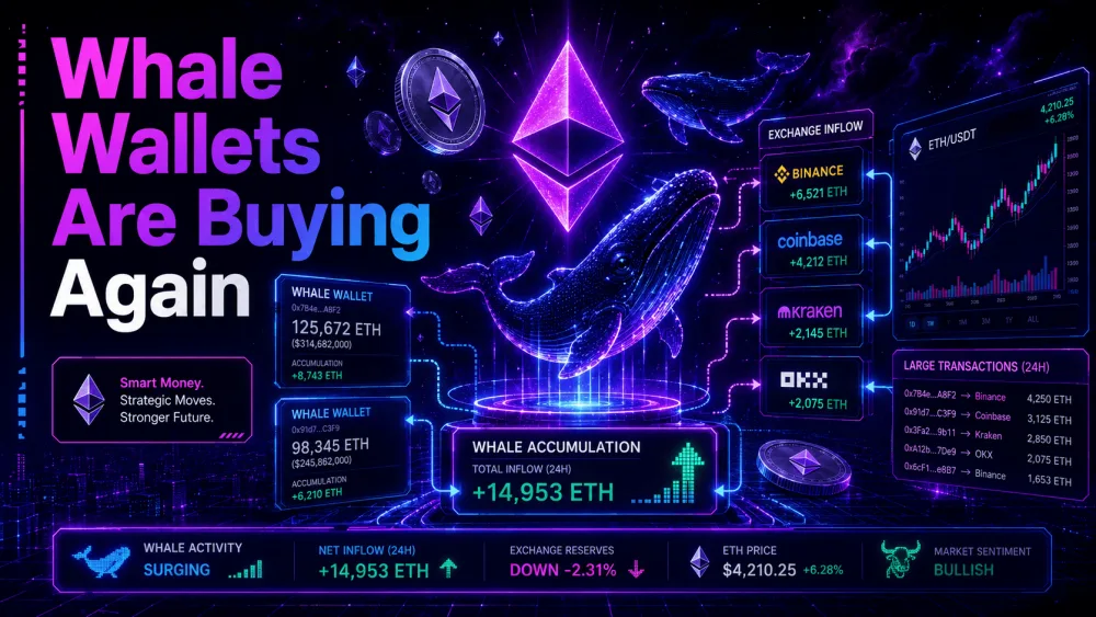 Ethereum Whale Accumulation 2026: Top Holders Moving the Market
