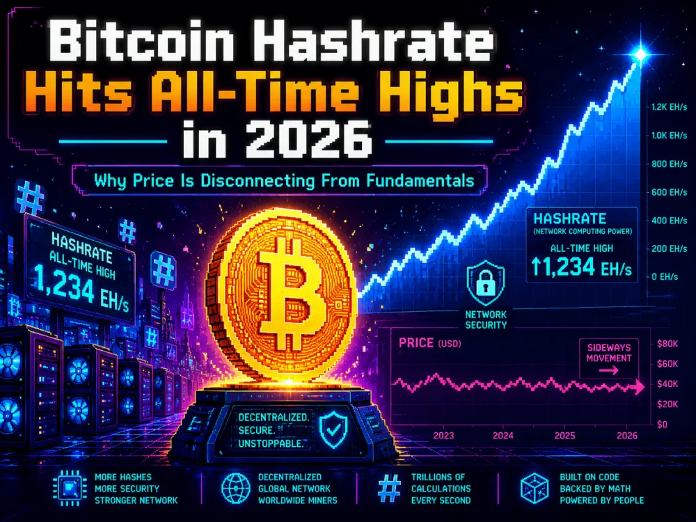 Bitcoin Hashrate Hits All-Time Highs in 2026: Why Price Is ...